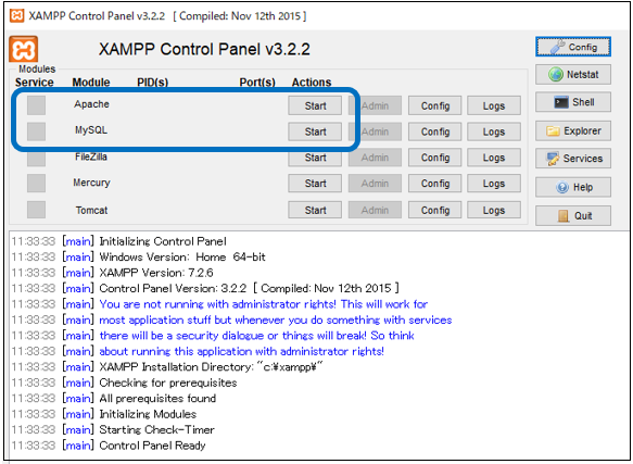 環境構築(XAMPPのインストール) | 40代が会社を捨てて、フリーランスになると・・・